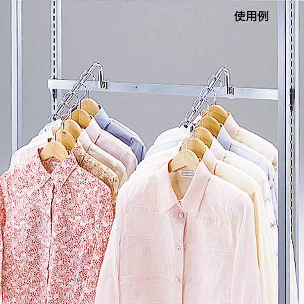 傾斜ハンガー 角バー用オプション 30度 5連掛け - 調理器具のSHOKUBI