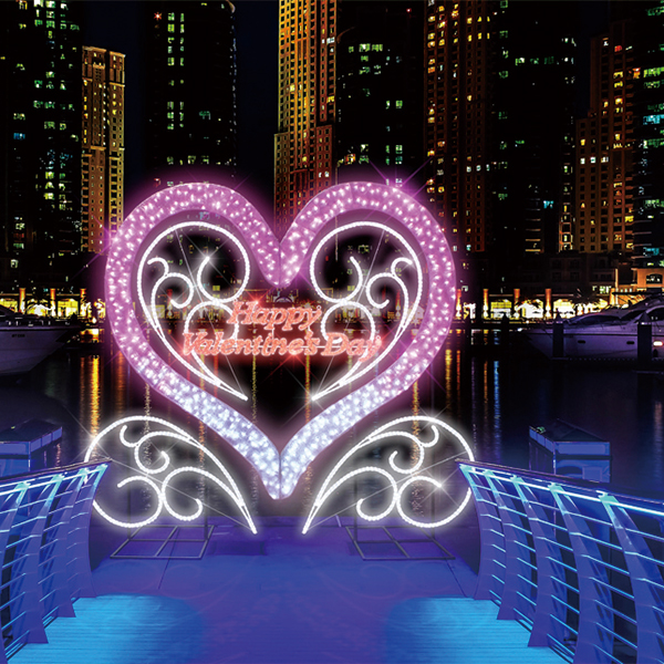 LEDクリスタルグロー ビッグハート 小 - 調理器具のSHOKUBI