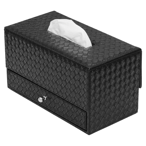 ティッシュボックス スマホケース付き TM-A 黒 - 調理器具のSHOKUBI