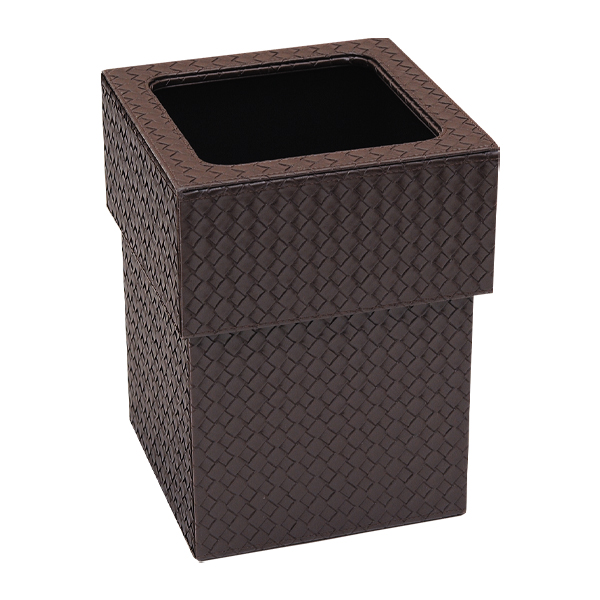 TM-N ダストボックス 蓋付き 茶 - 調理器具のSHOKUBI