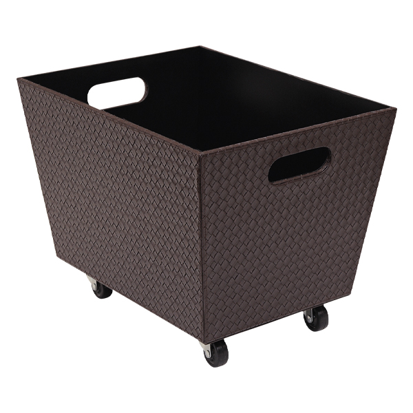 キャスター付脱衣カゴ キャスターボックス TM-P 茶 - 調理器具のSHOKUBI