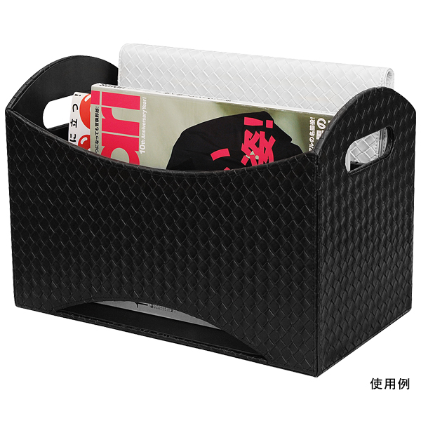 マガジンラック 仕切り付 TM-W 黒 - 調理器具のSHOKUBI