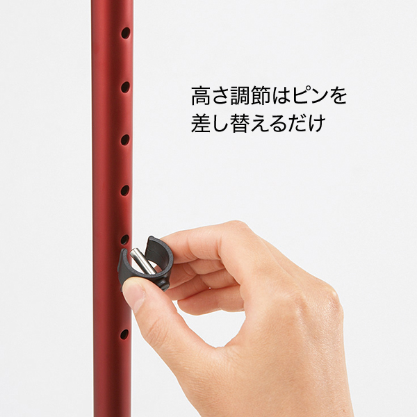 光 ステッキ クッションタイプ KSTK-781 赤 - 調理器具のSHOKUBI