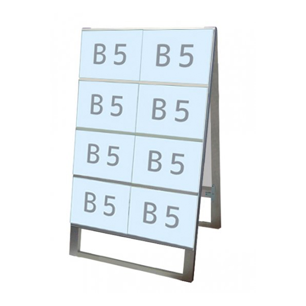 カードケーススタンド看板 両面 CCSK-B5Y16R B5横2列4段 - 調理器具のSHOKUBI