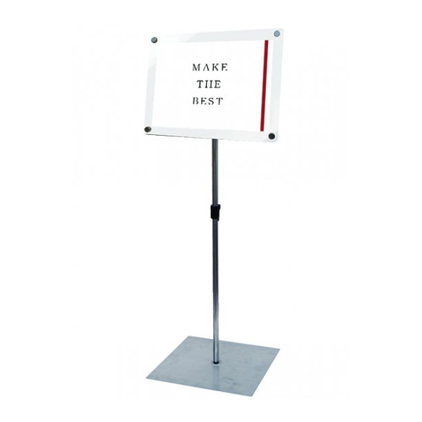 アクリルスタンド ホワイト 高さスライドタイプ INFA150-B4YW B4横 - 調理器具のSHOKUBI