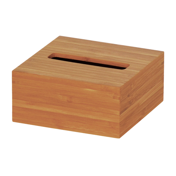 BS・竹ハーフティッシュボックス ブラウン - 調理器具のSHOKUBI