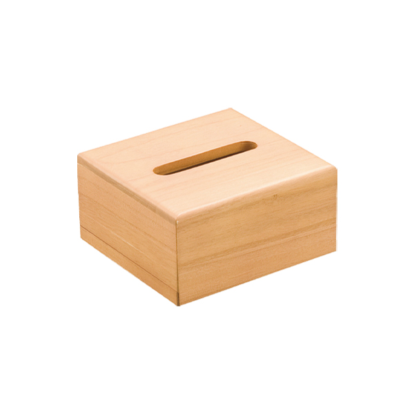 ハーフティッシュボックス ライトブラウン - 調理器具のSHOKUBI