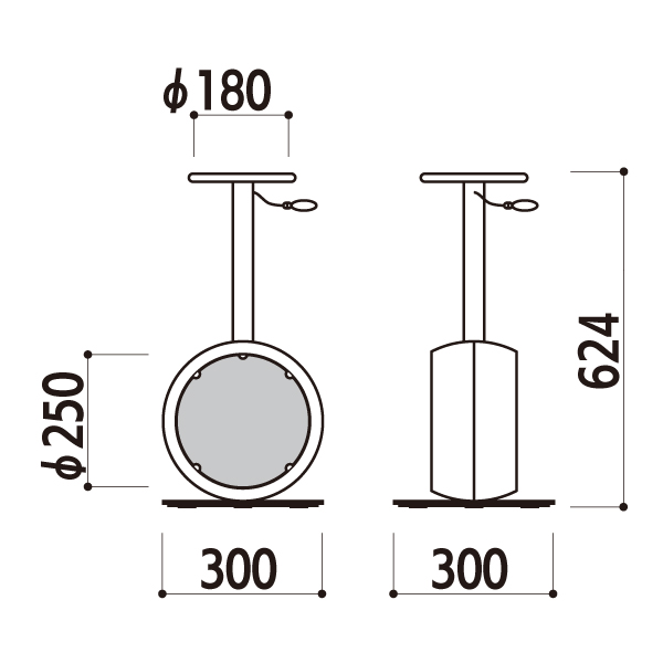 ファースト(ディスプレイ) テーブルスタンド CS-26 ホワイト - 調理器具のSHOKUBI