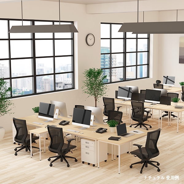 SHシンプルテーブル W1000 ホワイト - 調理器具のSHOKUBI