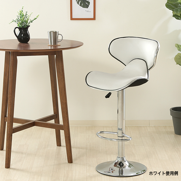 カウンターチェア シェル ホワイト - 調理器具のSHOKUBI