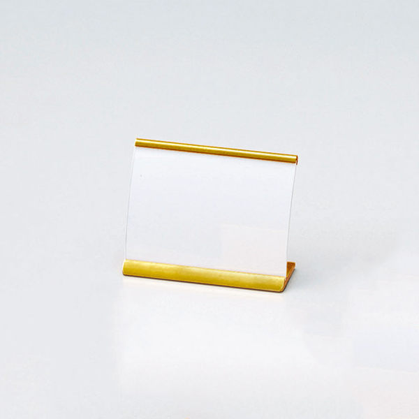 アーチ型 アルミメニュー・カード立 MS-13G 小 ゴールド - 調理器具のSHOKUBI