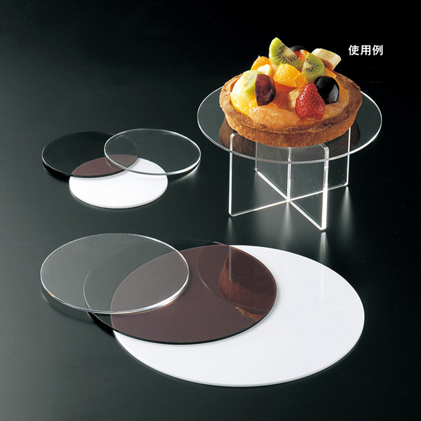 ケーキトレイ&ディスプレイプレート クリア AP-61 φ140mm - 調理器具のSHOKUBI