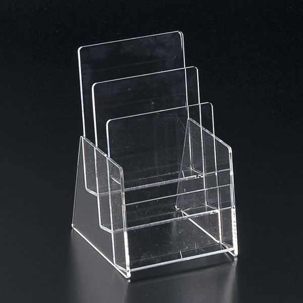 アクリルハガキ&パンフスタンド CL-123 3段 - 調理器具のSHOKUBI