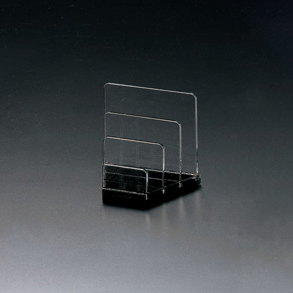 パンフスタンド 3列 CS-11 ブラック - 調理器具のSHOKUBI