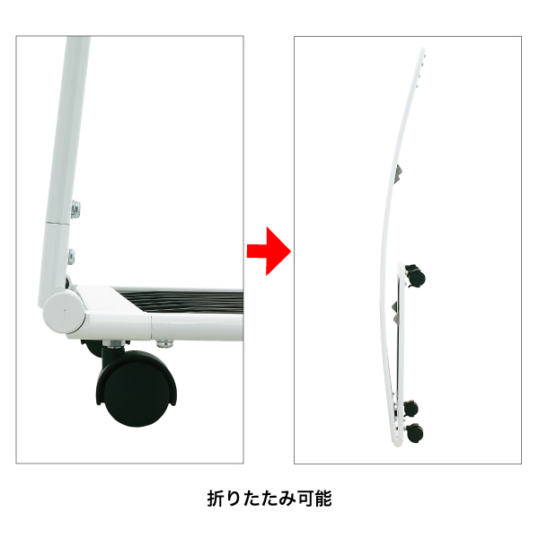 ファースト(ディスプレイ) カーブサイン キャスター付 RX-459 面板W450×H900mm - 調理器具のSHOKUBI