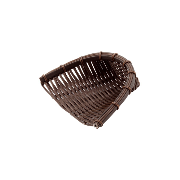 トーダイ PPラタン 竹タイプ 箕 濃茶 DP-150-DB 15型 - 調理器具のSHOKUBI