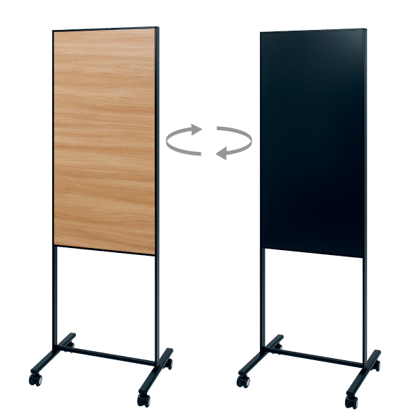 掲示板スタンド 435×880mm 2618 ブラック/木目 - 調理器具のSHOKUBI