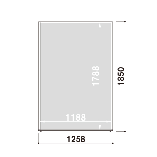 パーテーションパネル プラダン PP-218 W1200×H1800mm - 調理器具のSHOKUBI