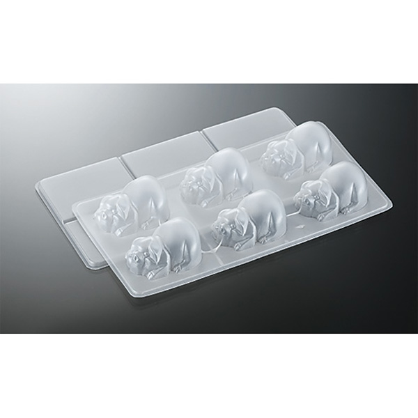 カンダ CS寒天ゼリー型 6P 台座付 黄金豚 - 調理器具のSHOKUBI