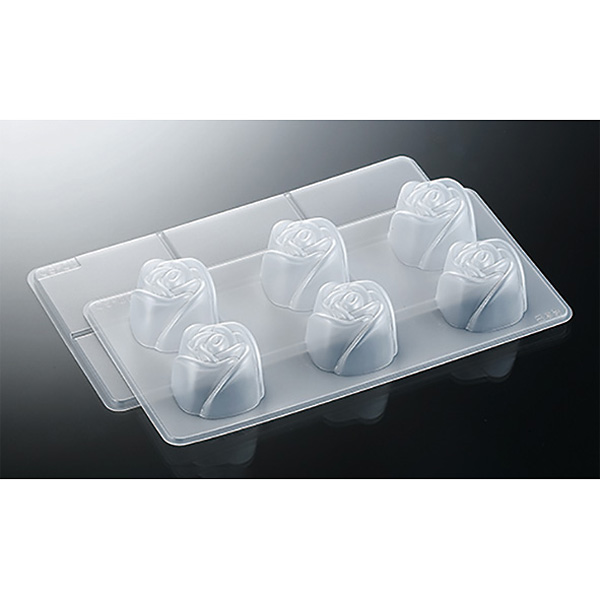 カンダ CS寒天ゼリー型 6P 薔薇 台座付 6P - 調理器具のSHOKUBI