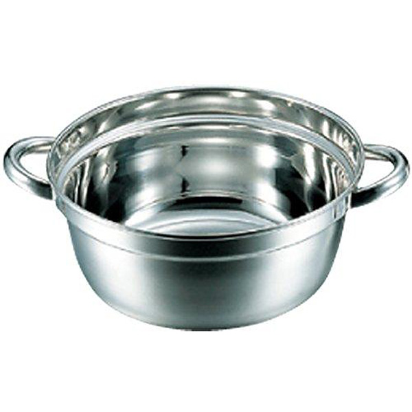 大屋製作所 CLO 18-8ステンレス 段付料理鍋 33cm - 調理器具のSHOKUBI