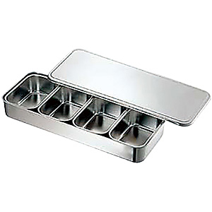 大屋製作所 CLO 18-8 ステンレス 大型ヤクミ入用中子[深型組バット] 1号 - 調理器具のSHOKUBI