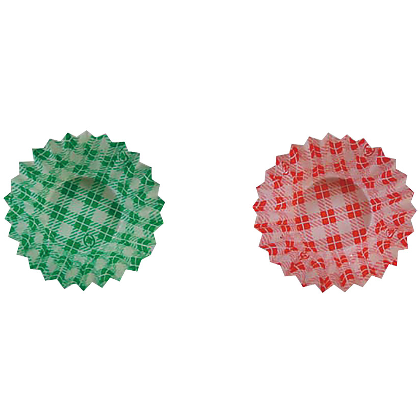 紙ケース ライトタイプ 赤チェック 500枚入 7A - 調理器具のSHOKUBI