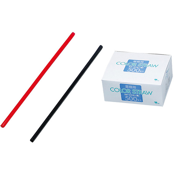 カラーストロー500本入 ST-013 赤バラ - 調理器具のSHOKUBI