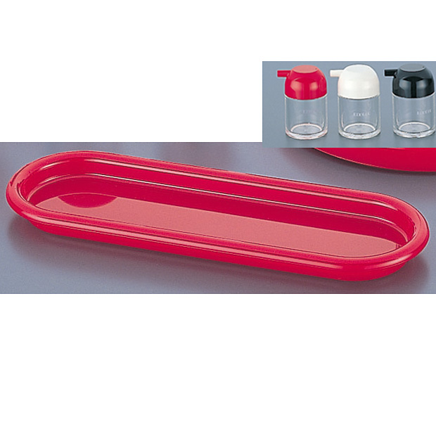 エンテック きのこシリーズ オーバルトレー K-5110 赤 - 調理器具のSHOKUBI