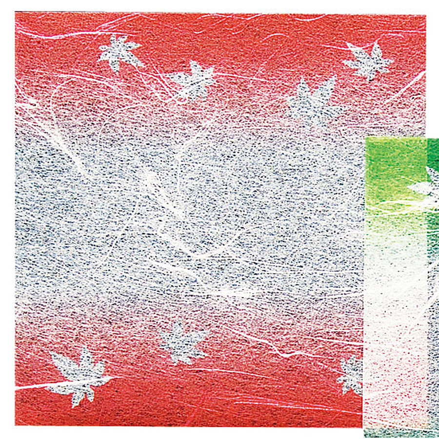 PPグラ雲竜懐紙 4寸 200枚入り 赤もみじ - 調理器具のSHOKUBI