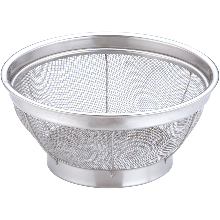 遠藤商事 TKG ステンレス NEWマンモス ざる 浅型 20cm - 調理器具のSHOKUBI