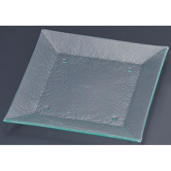 タイガーグラス スクエアプレート クリア 162-194-01 265×265mm - 調理器具のSHOKUBI