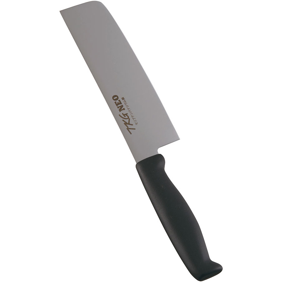 遠藤商事 TKG-NEO カラー 庖丁 薄刃 両刃 16.5cm ブラック - 調理器具のSHOKUBI