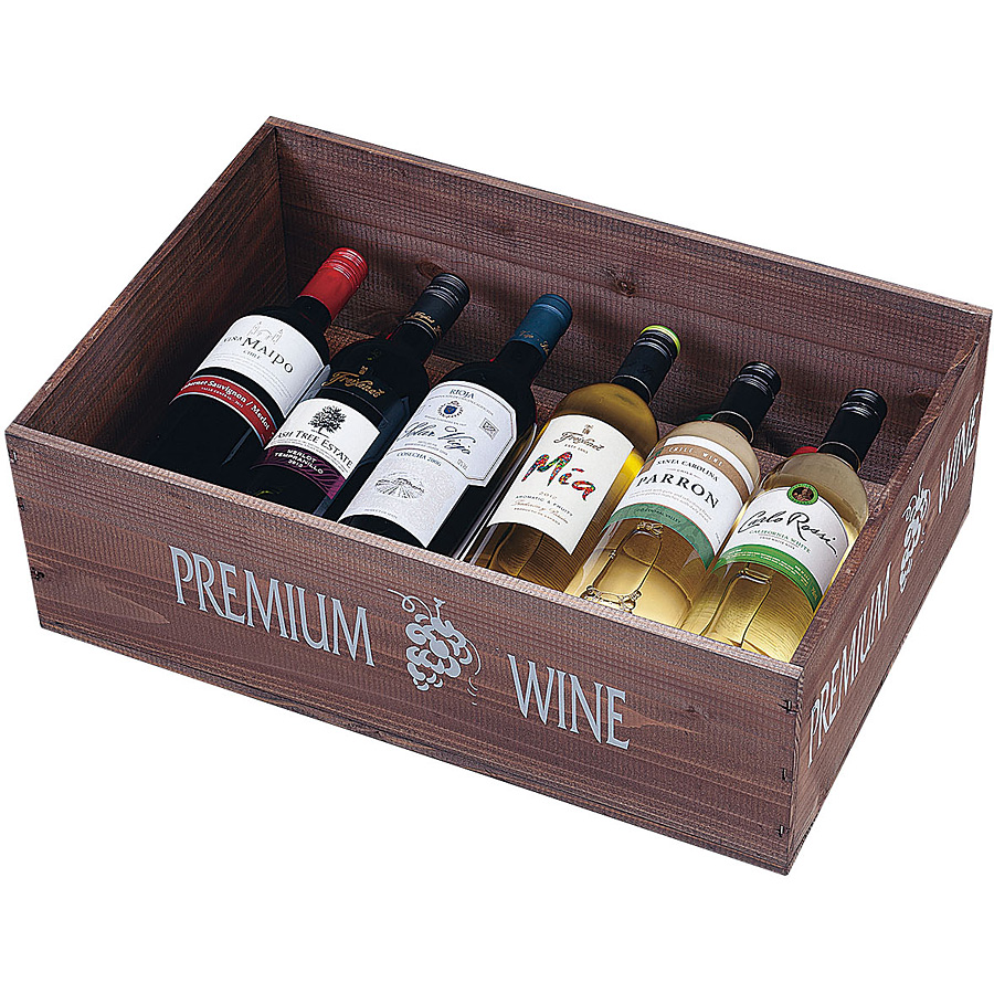 陳列用 木箱 ワインN 132-54 茶 - 調理器具のSHOKUBI