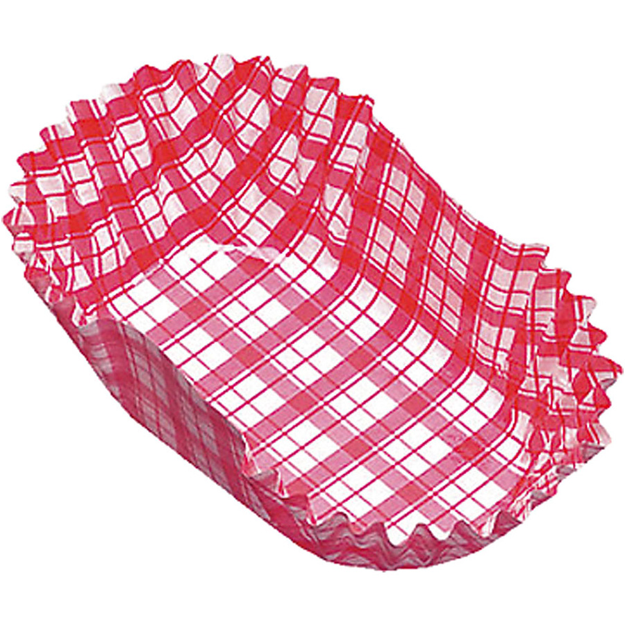 アヅミ産業 紙カップ ココケース小判型 500枚入り 9号 赤 - 調理器具のSHOKUBI