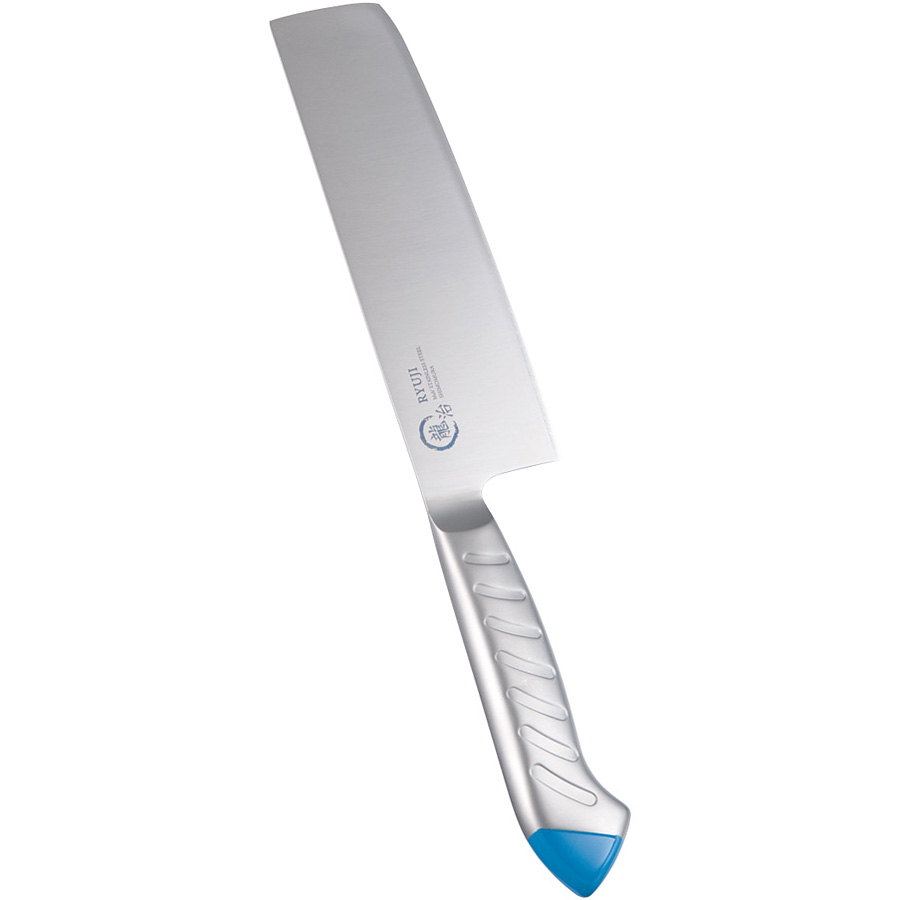 下村工業 龍治 ステンカラー 菜切 16.5cm ブルー - 調理器具のSHOKUBI