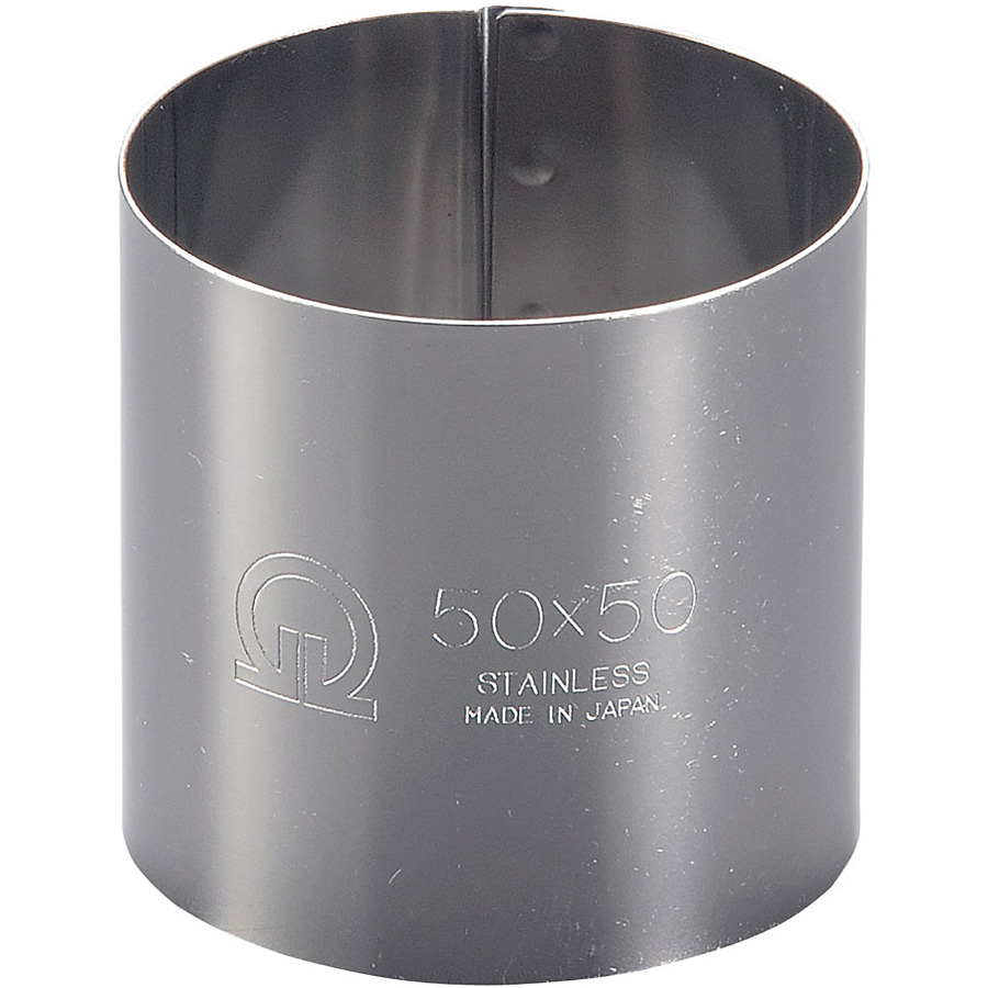 遠藤商事 SA 18-0 ステンレス セルクルリング 丸型 φ50mm 深さ50mm - 調理器具のSHOKUBI