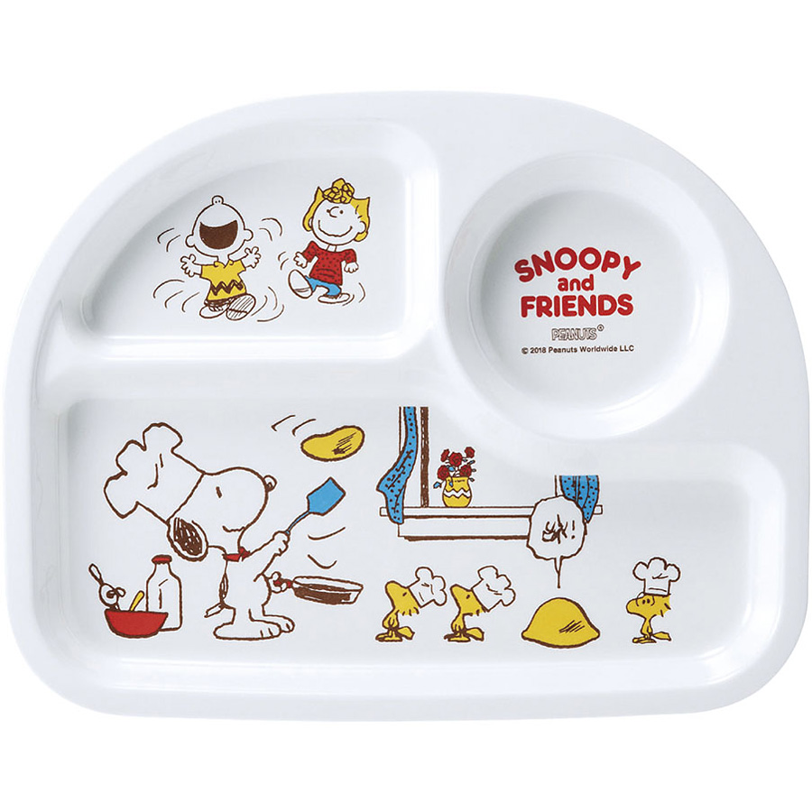 スヌーピー メラミン お子様食器 ランチ皿 Lサイズ - 調理器具のSHOKUBI