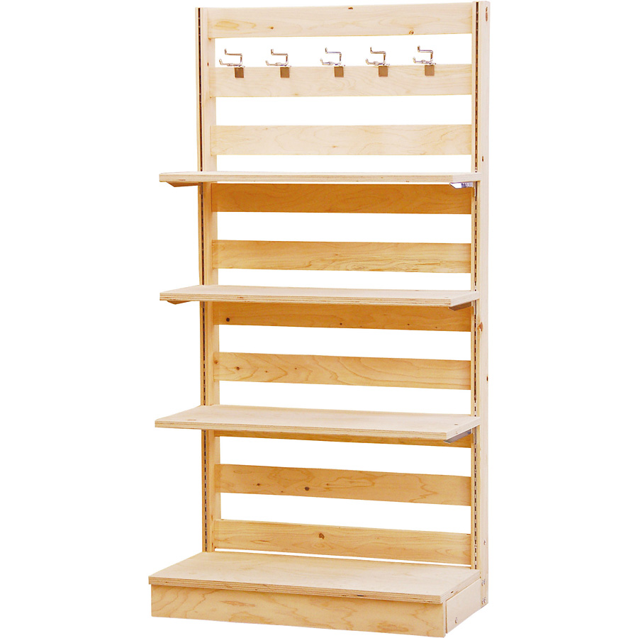 HP システムゴンドラ什器 片面H1800 無塗装 ステージ仕様 - 調理器具のSHOKUBI