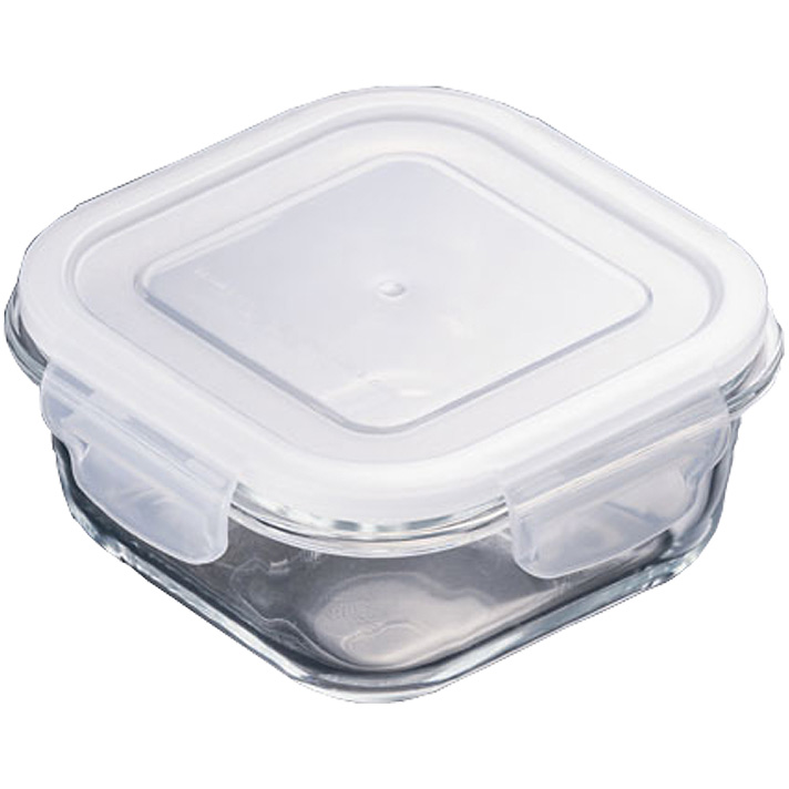 耐熱ガラス保存容器 正方形 4322 300ml - 調理器具のSHOKUBI