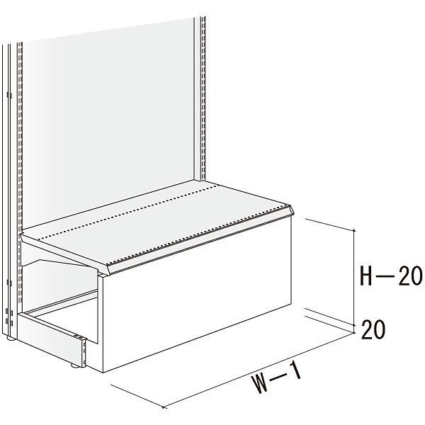 FIXパネル ホワイト EO-FXP225 W750×H250mm - 調理器具のSHOKUBI