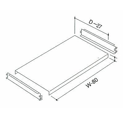 スチール棚セット 200kg/段 中軽量ボルトレスラック用 AMLO-44 W1200×D450mm - 調理器具のSHOKUBI