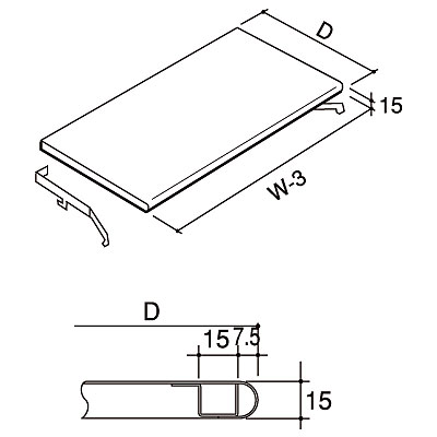 角R付ステージ棚セット 薄型 NO-SRR440N W1200×D400mm - 調理器具のSHOKUBI
