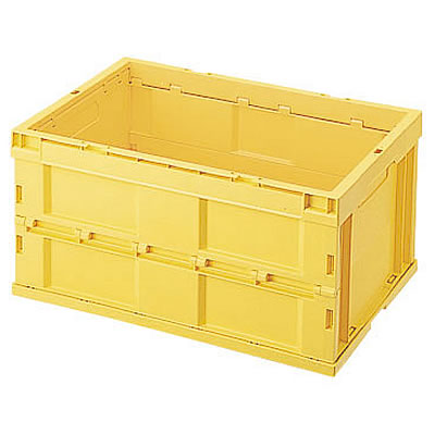 折りたたみコンテナ スタンダードタイプ OC-40L イエロー - 調理器具のSHOKUBI