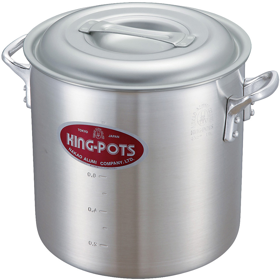 中尾アルミ製作所 キング 寸胴鍋 目盛付 30cm - 調理器具のSHOKUBI
