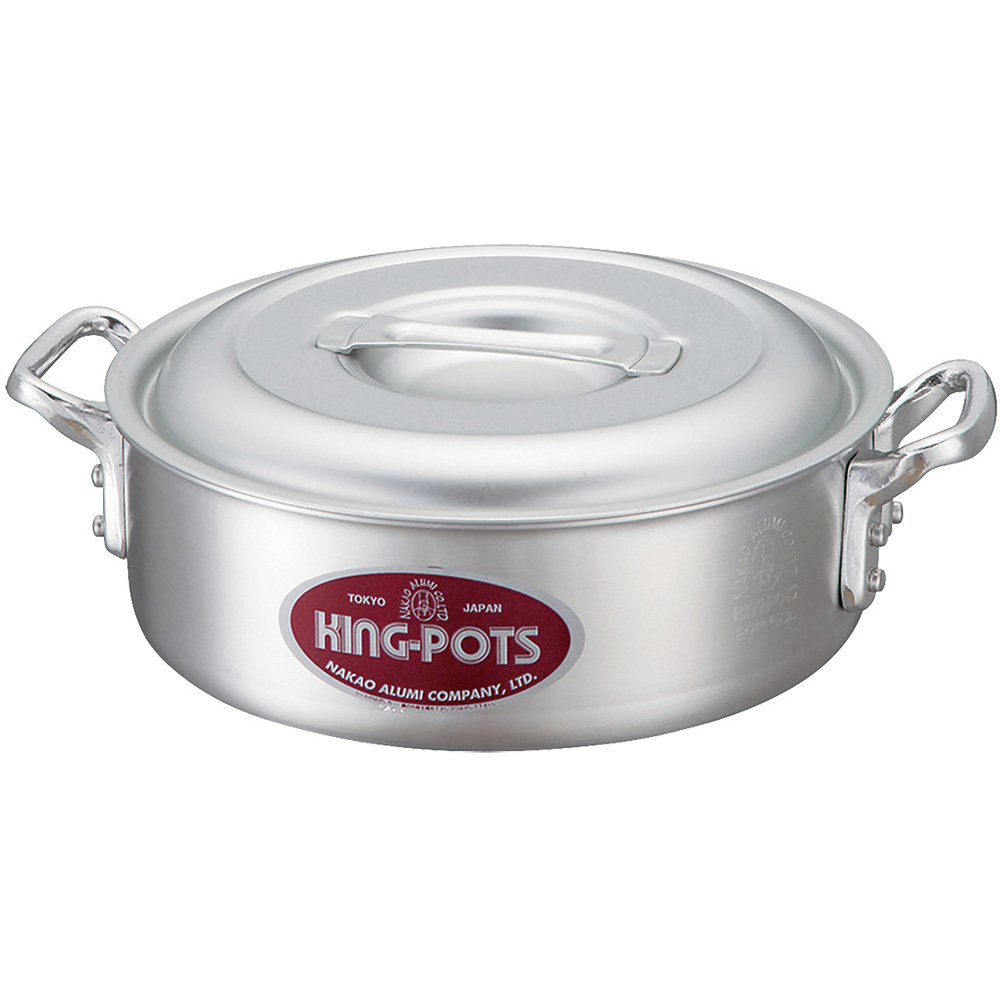 中尾アルミ製作所 キング外輪鍋 目盛付 27cm 5.0 - 調理器具のSHOKUBI
