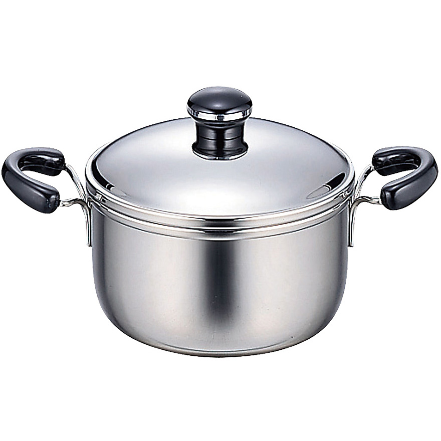 宮崎製作所 オブジェ ミニ深型両手鍋 OJ-35 16cm - 調理器具のSHOKUBI