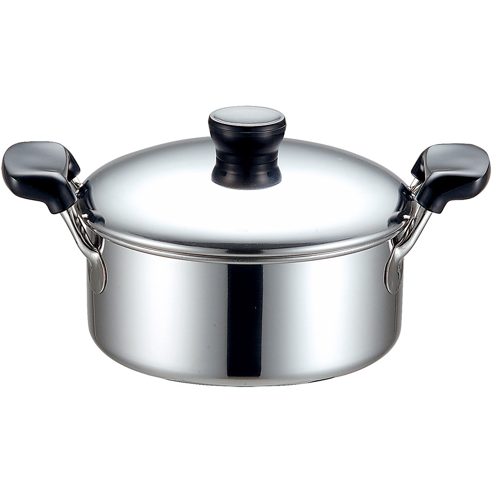 本間製作所 KO 18-0 ステンレスソースポット 22cm - 調理器具のSHOKUBI