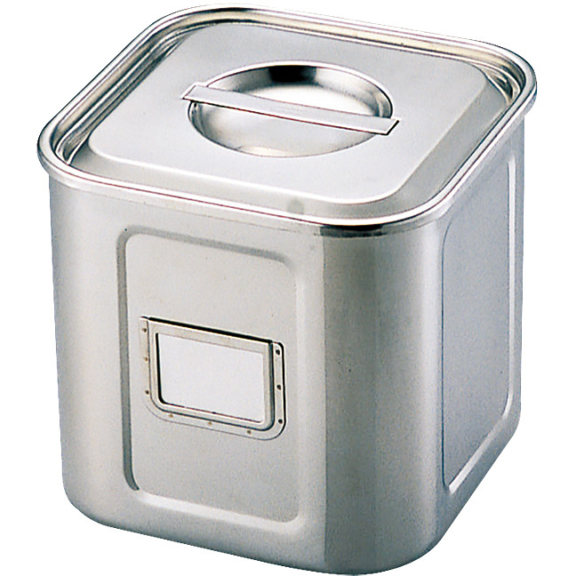 三宝産業 UK 名札付角キッチンポット 15.0cm - 調理器具のSHOKUBI