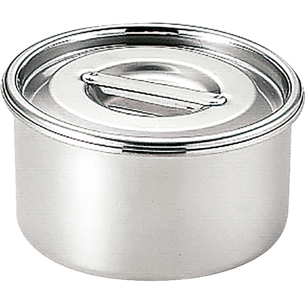 三宝産業 UK 丸・浅型キッチンポット ツマミ付 9.0cm - 調理器具のSHOKUBI